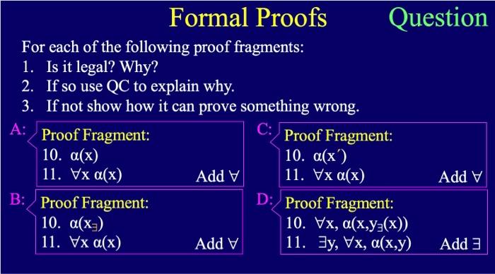 Solved Formal Proofs Question For each of the following | Chegg.com