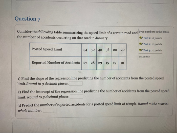 Solved Question 7 Consider the following table summarizing | Chegg.com