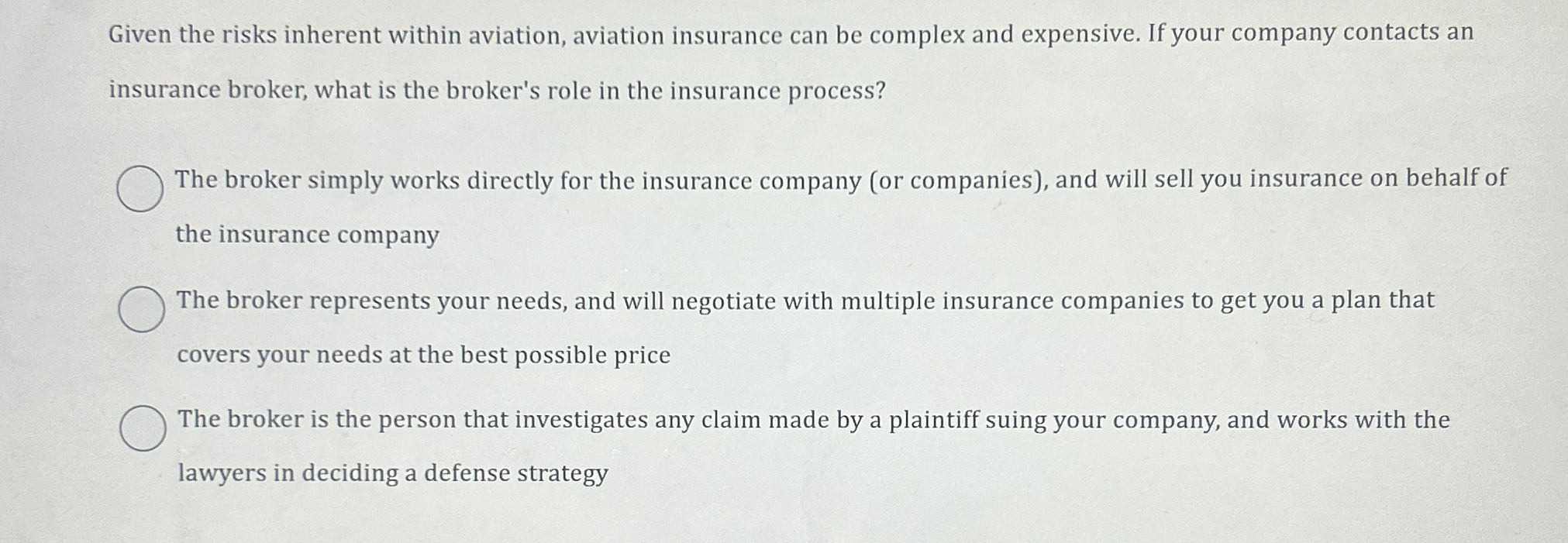 Solved Given the risks inherent within aviation, aviation | Chegg.com