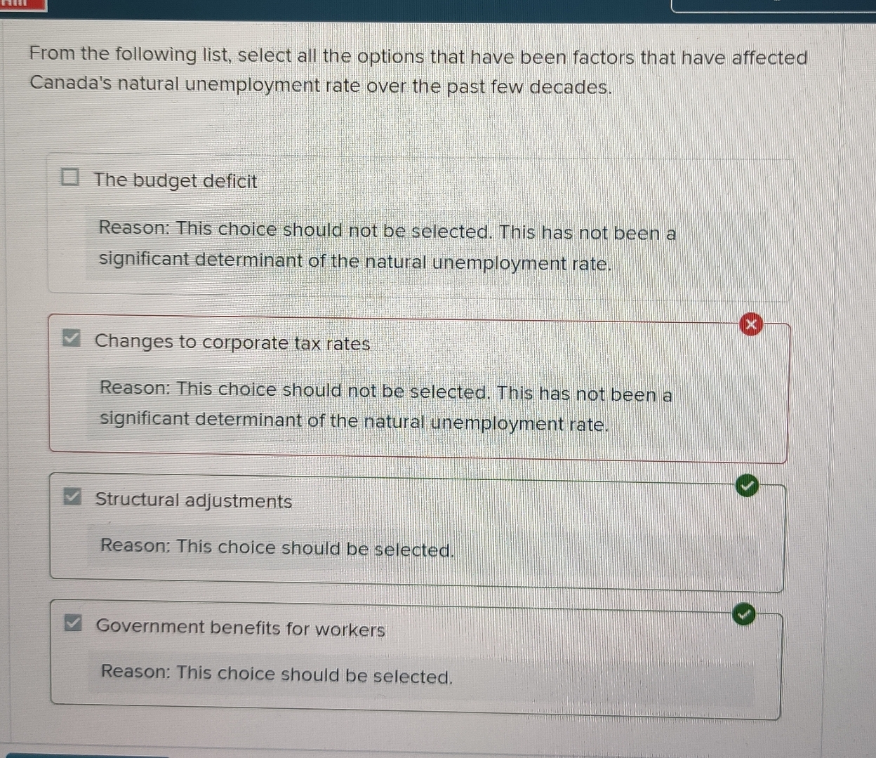 Solved From the following list, select all the options that | Chegg.com