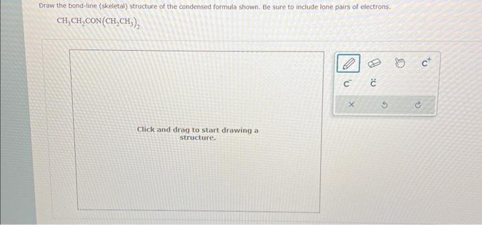 Solved Draw the bond-line (skeletal) structure of the | Chegg.com