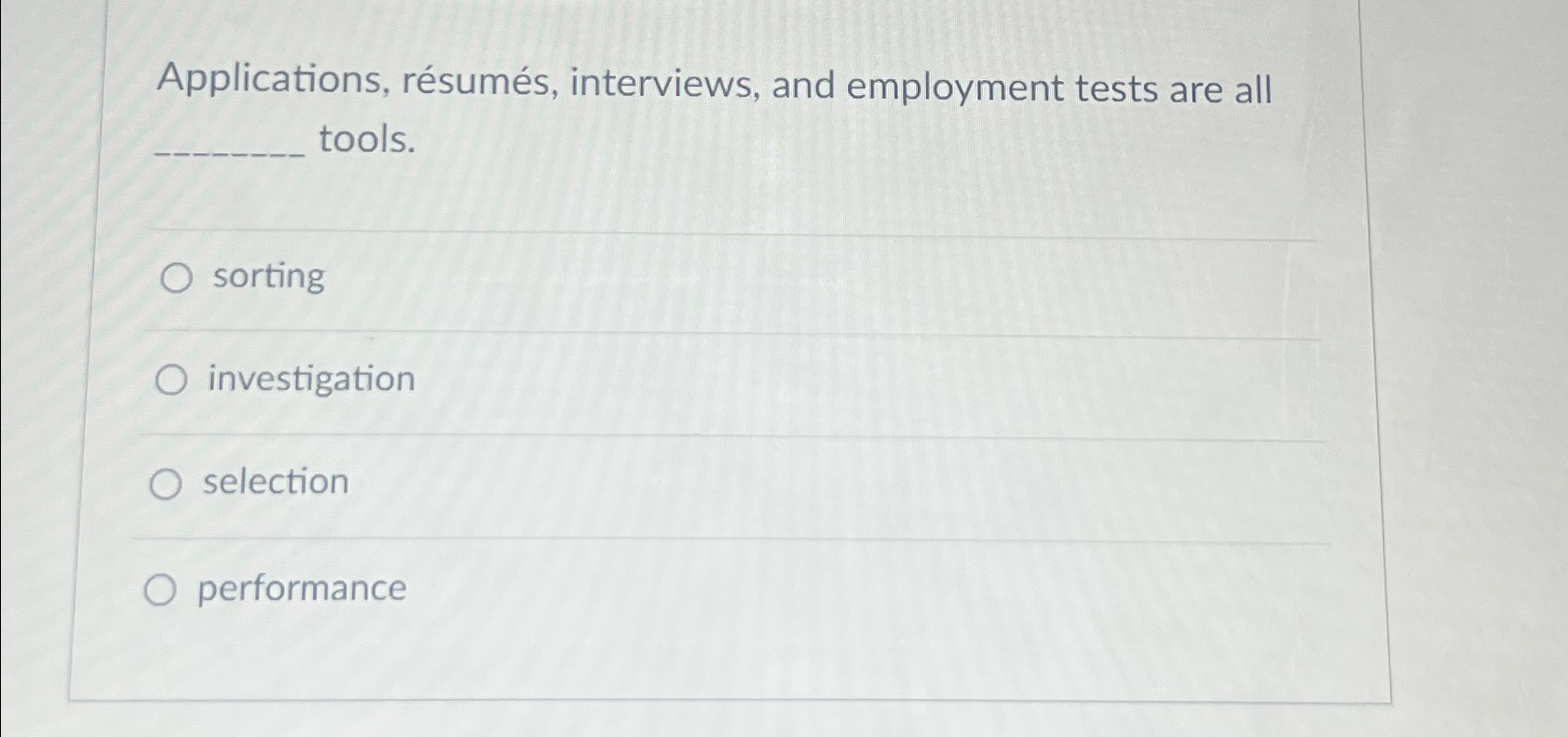 Solved Applications, résumés, ﻿interviews, and employment | Chegg.com