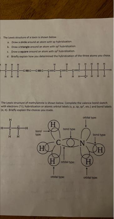 Solved 3. The Lewis structure of a toxin is shown below. :0 | Chegg.com