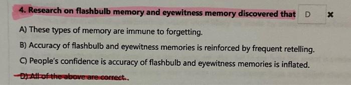 1. Reconstructive memory principle, first defined by | Chegg.com