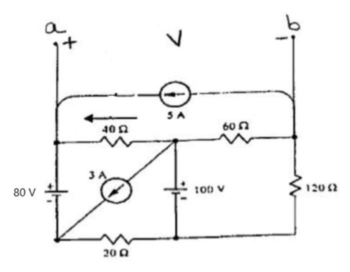 Solved Use the Method of Nodes to find V due to both current | Chegg.com