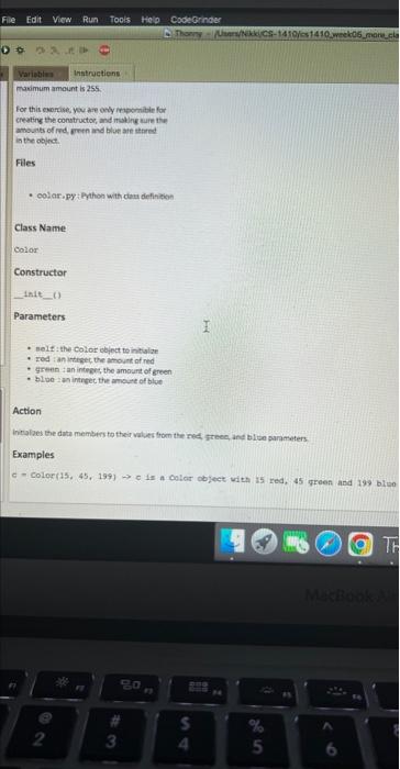Solved Exercise: Color Constructor Description In this | Chegg.com