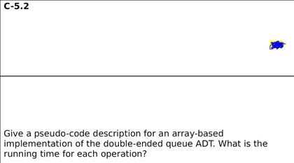 Give a pseudo-code description for an array-based | Chegg.com