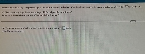 Solved A disease has hil a cily. The percentage of the | Chegg.com