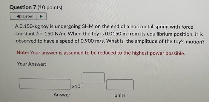 Solved 7. *** Non-Standard SI Units ***The SI Unit for | Chegg.com