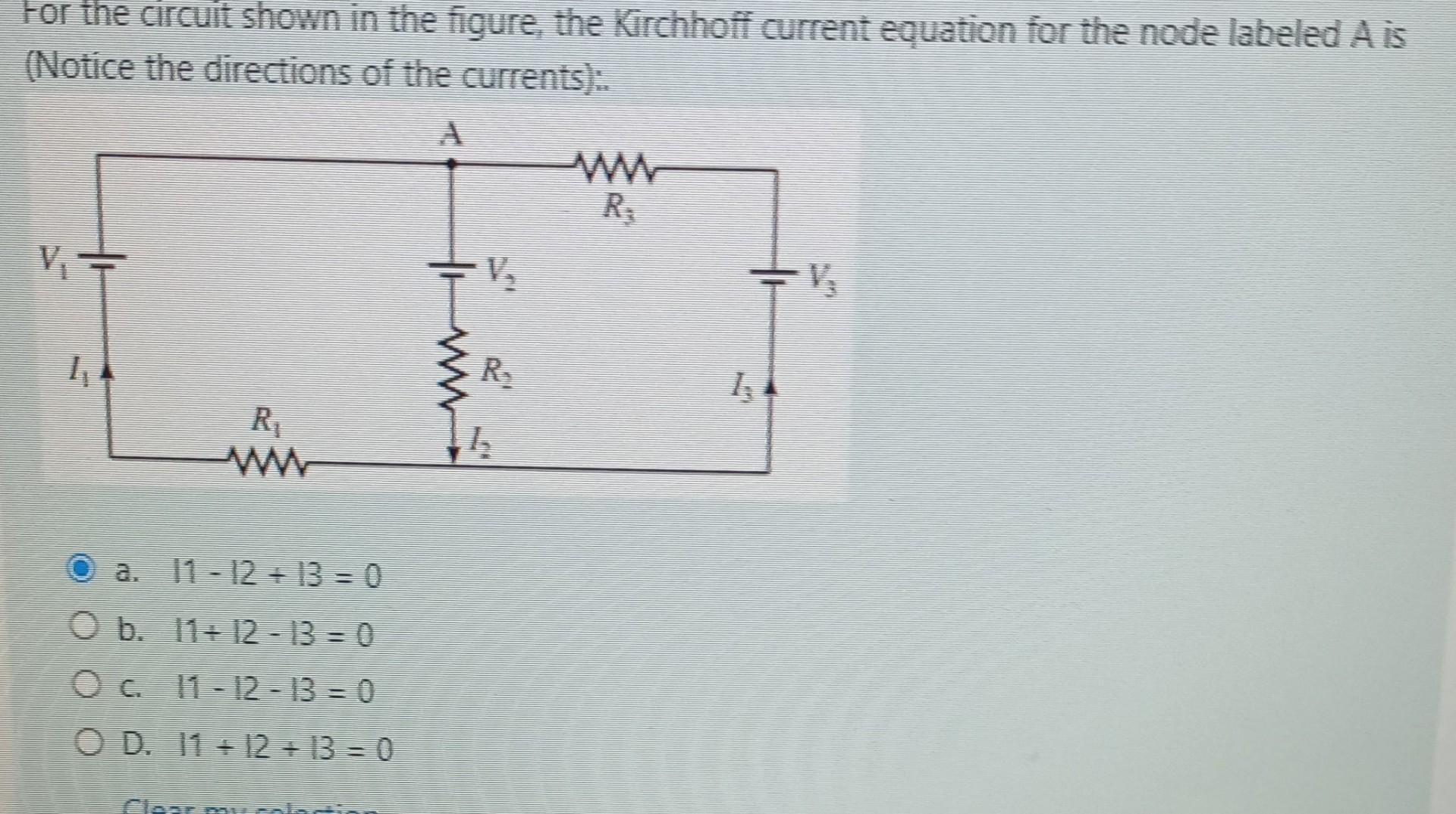 Solved For the circuit shown in the figure, the Kirchhoff | Chegg.com