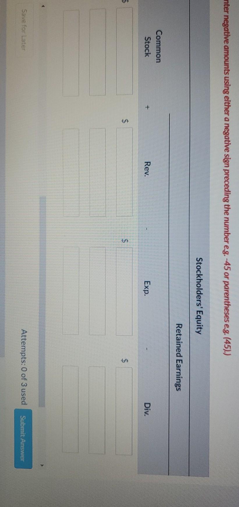 Solved Current Attempt in Progress Prepare a tabular summary | Chegg.com