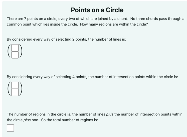 Solved Points on a CircleThere are 7 ﻿points on a circle, | Chegg.com