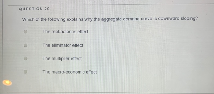 Solved QUESTION 20 Which of the following explains why the | Chegg.com