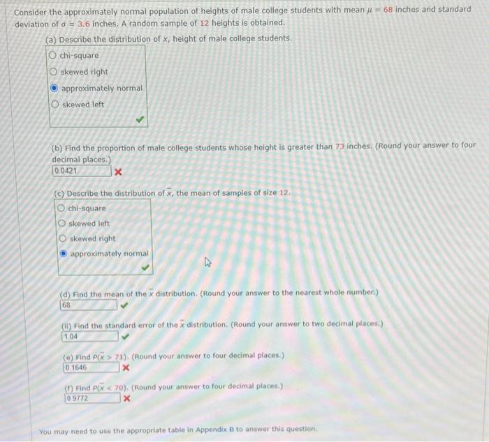 Solved Consider the approximately normal population of | Chegg.com