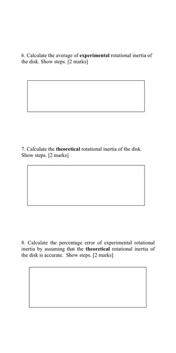 Energy and Motion EXPERIMENT: MEASURING ROTATIONAL | Chegg.com