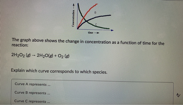Solved B. Concentration X time The graph above shows the | Chegg.com