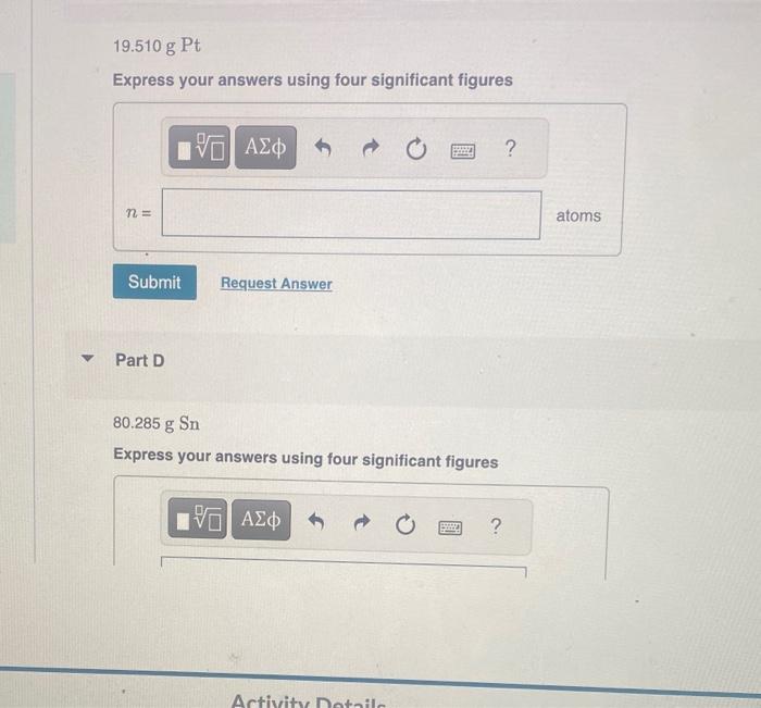 Solved Express Your Answers Using Four Significant Figures