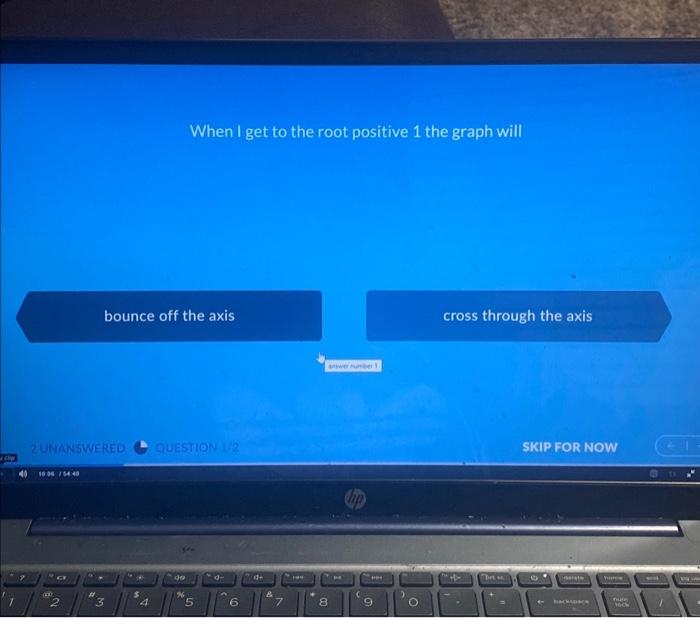 When I get to the root positive 1 the graph will | Chegg.com