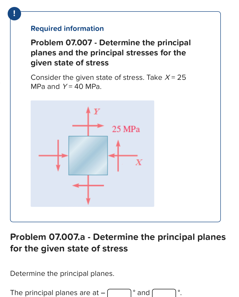 Solved !Required informationProblem 07.007 - ﻿Determine the | Chegg.com