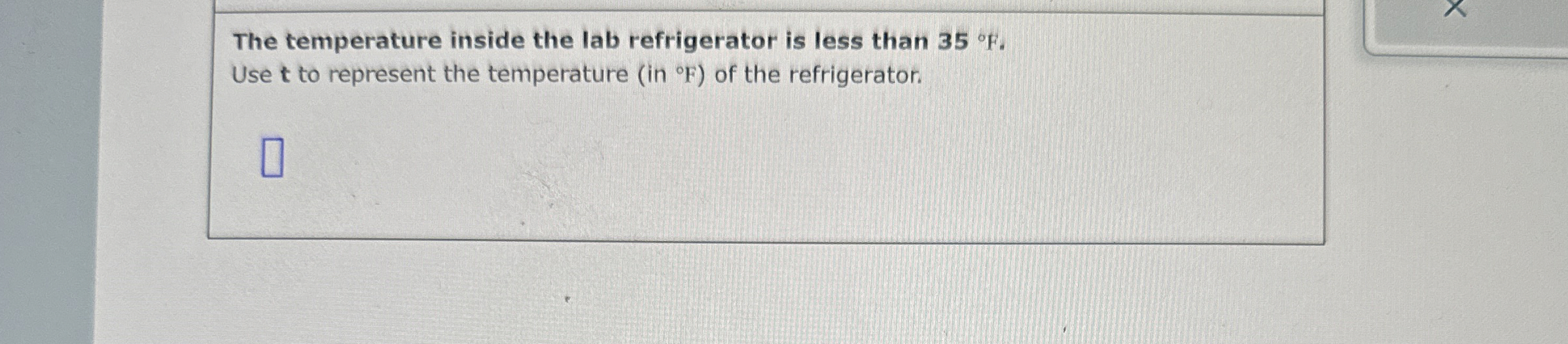 Solved The temperature inside the lab refrigerator is less | Chegg.com