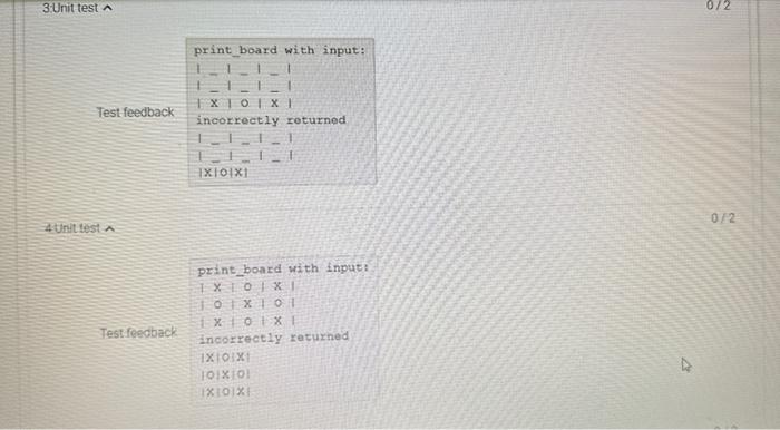 Solved else: formatted_board += " _ formatted_board += "|" | Chegg.com