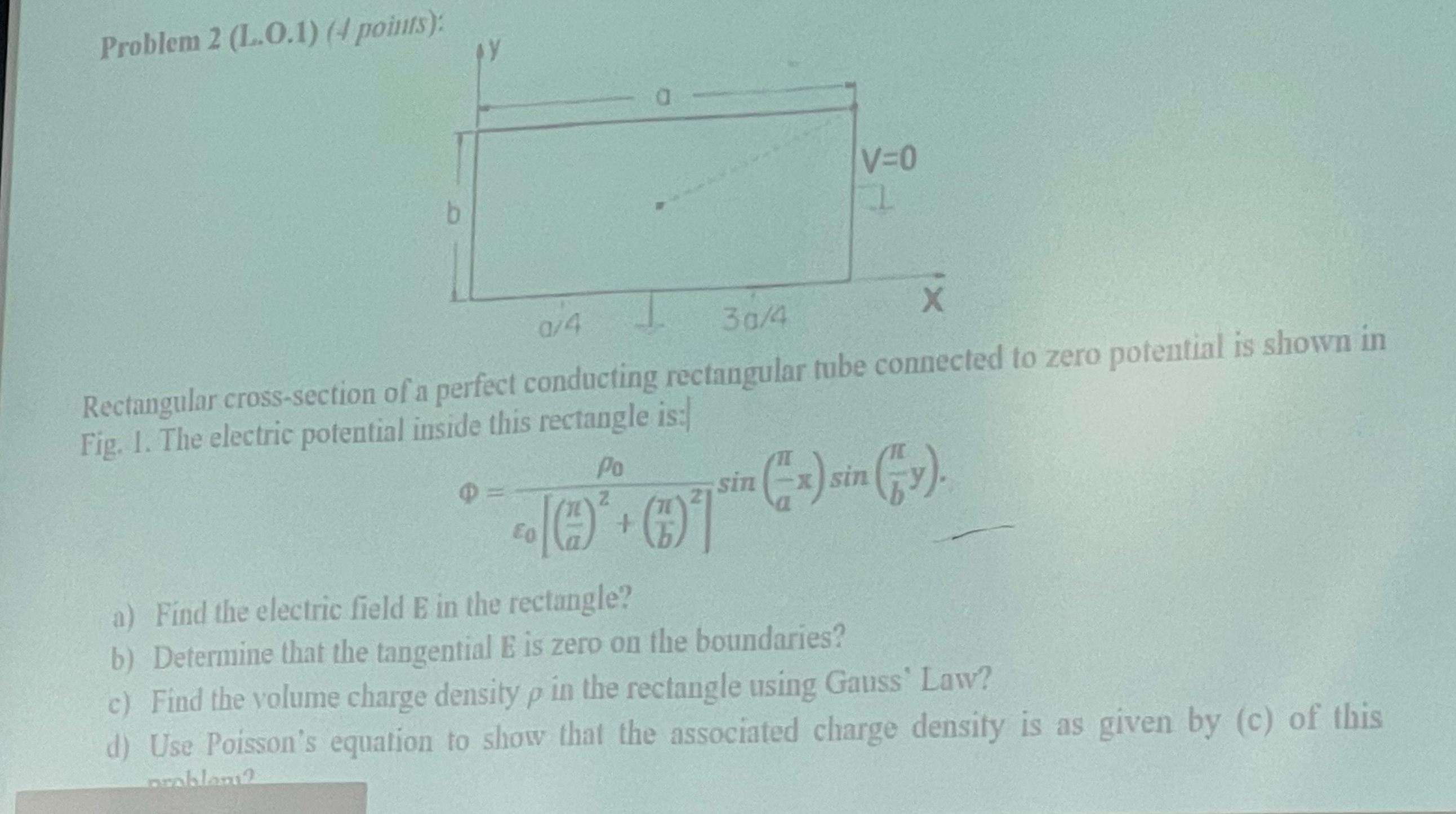 Solved Problem 2 (L.0.1)(t poil ﻿Rectangular cross-section | Chegg.com