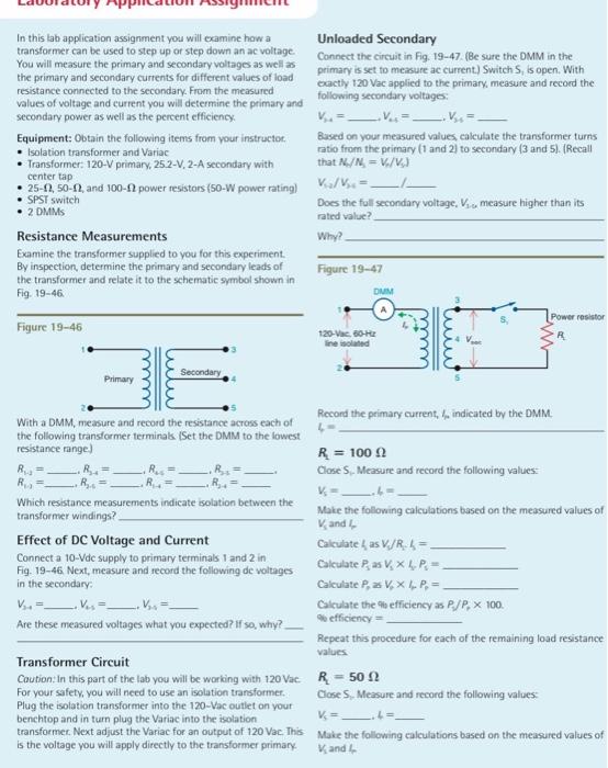Laboratory Application Assignment Laboratory | Chegg.com