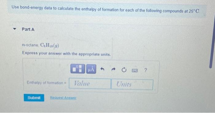 Solved Use bond-energy data to calculate the enthalpy of | Chegg.com