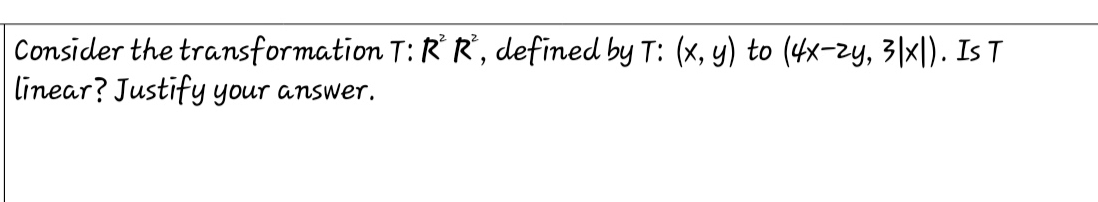 Solved Consider the transformation T:R2R2, ﻿defined by | Chegg.com
