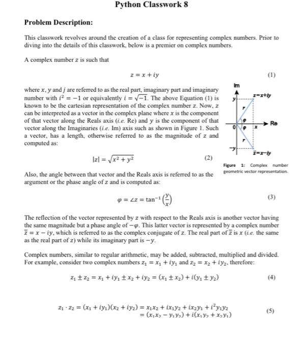 Solved Python Classwork 8 Problem Description: This | Chegg.com