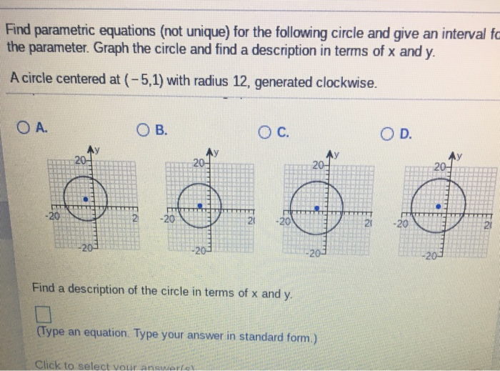 Solved Find parametric equations (not unique) for the | Chegg.com
