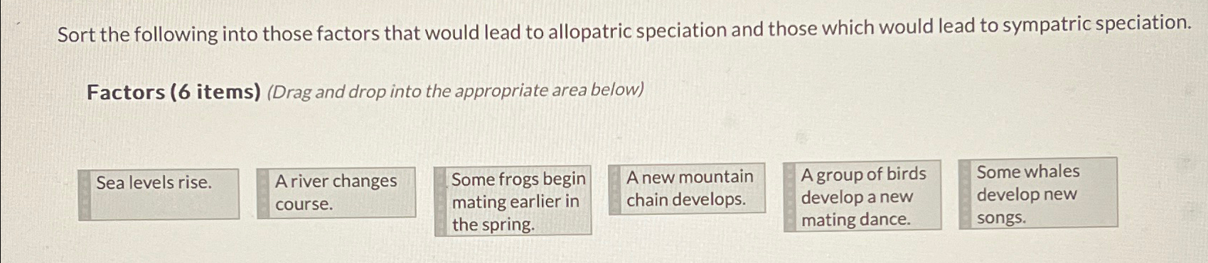 Solved Sort the following into those factors that would lead | Chegg.com