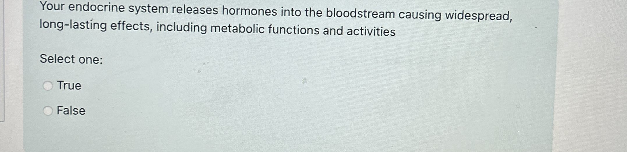 High Quality SOLUTION Your endocrine system releases hormones into the | Chegg.com