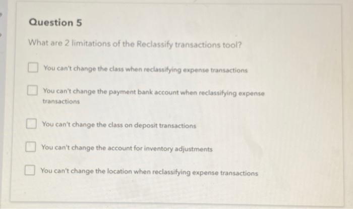 Solved What are 2 limitations of the Reclassify | Chegg.com