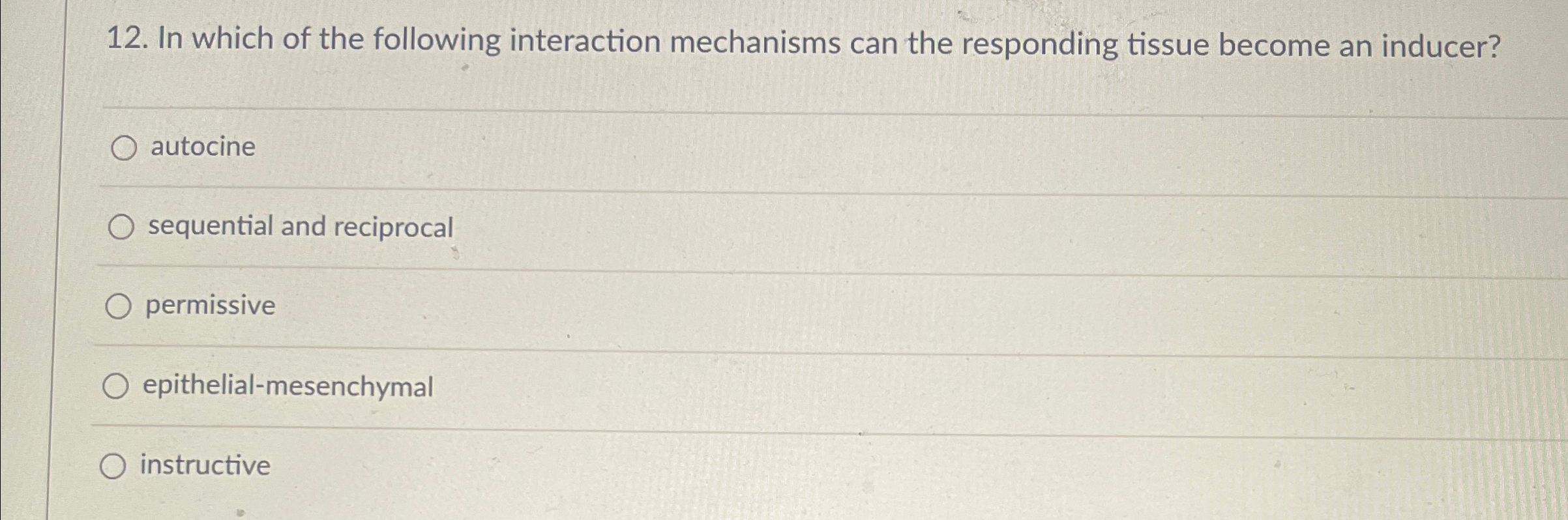 Solved In which of the following interaction mechanisms can | Chegg.com