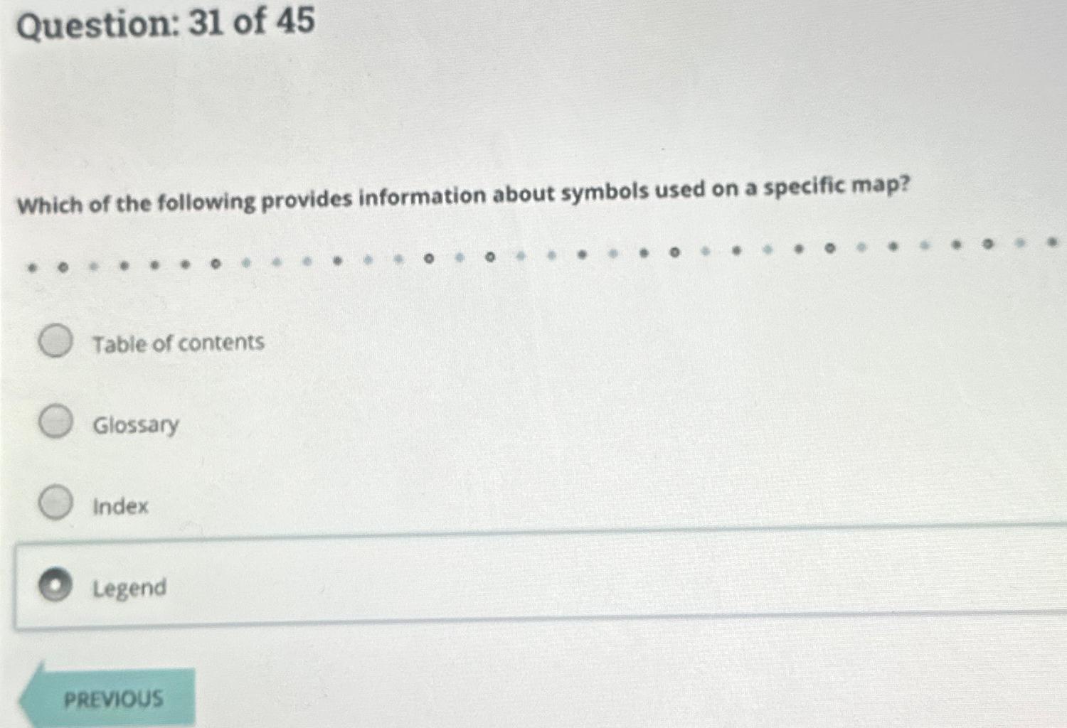 Solved Question: 31 ﻿of 45Which of the following provides | Chegg.com