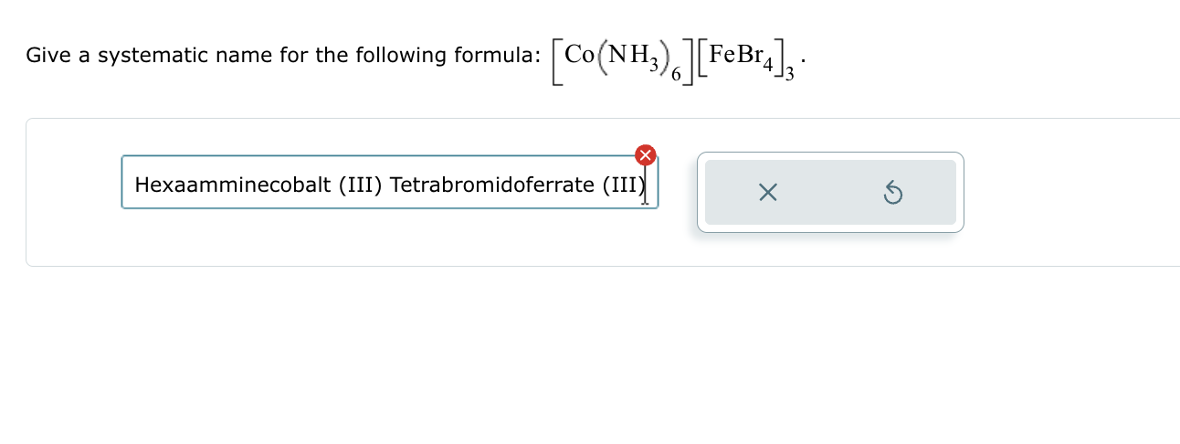 Solved Give a systematic name for the following formula: | Chegg.com