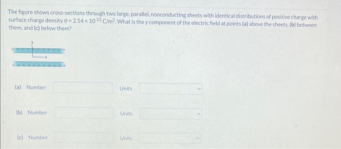 Solved The figure shows cross-sections through two large, | Chegg.com