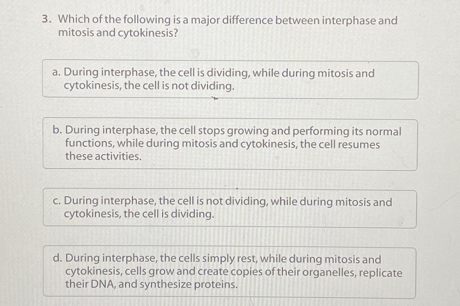 Solved Which of the following is a major difference between | Chegg.com