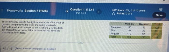Solved E Homework Section 5 Hw 4 Question 1 6 1 41 Part 1