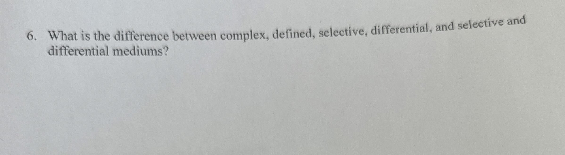 Solved What is the difference between complex, defined, | Chegg.com