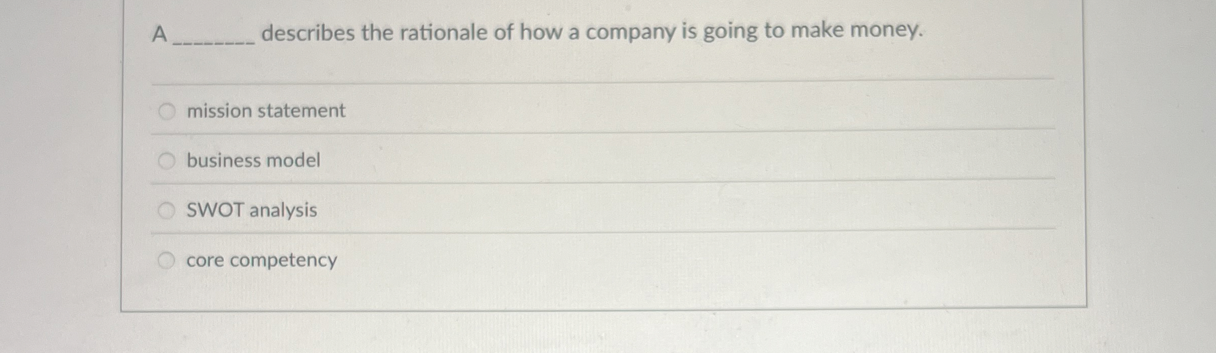 Solved Adescribes the rationale of how a company is going to | Chegg.com