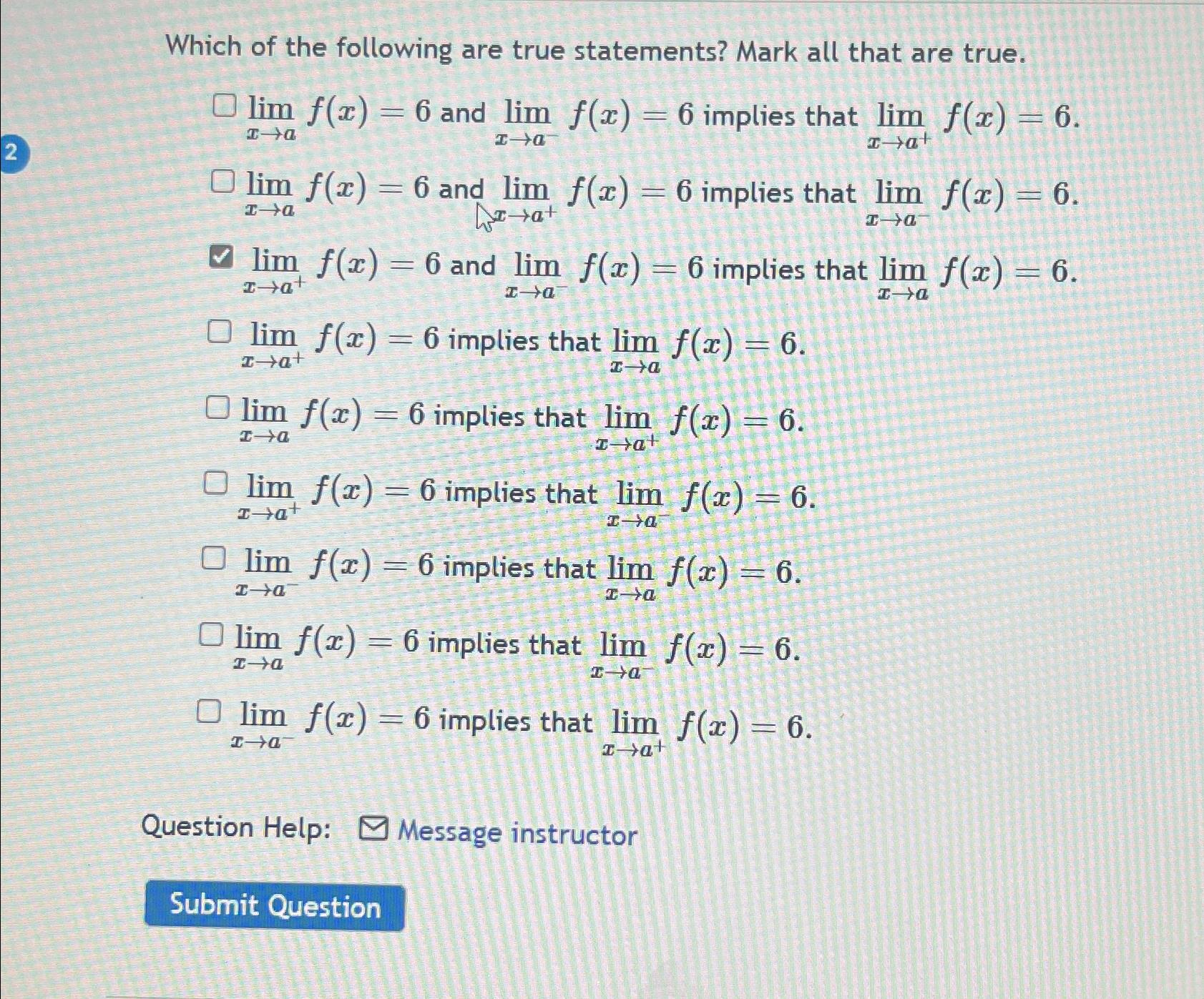 Solved Which of the following are true statements? Mark all | Chegg.com