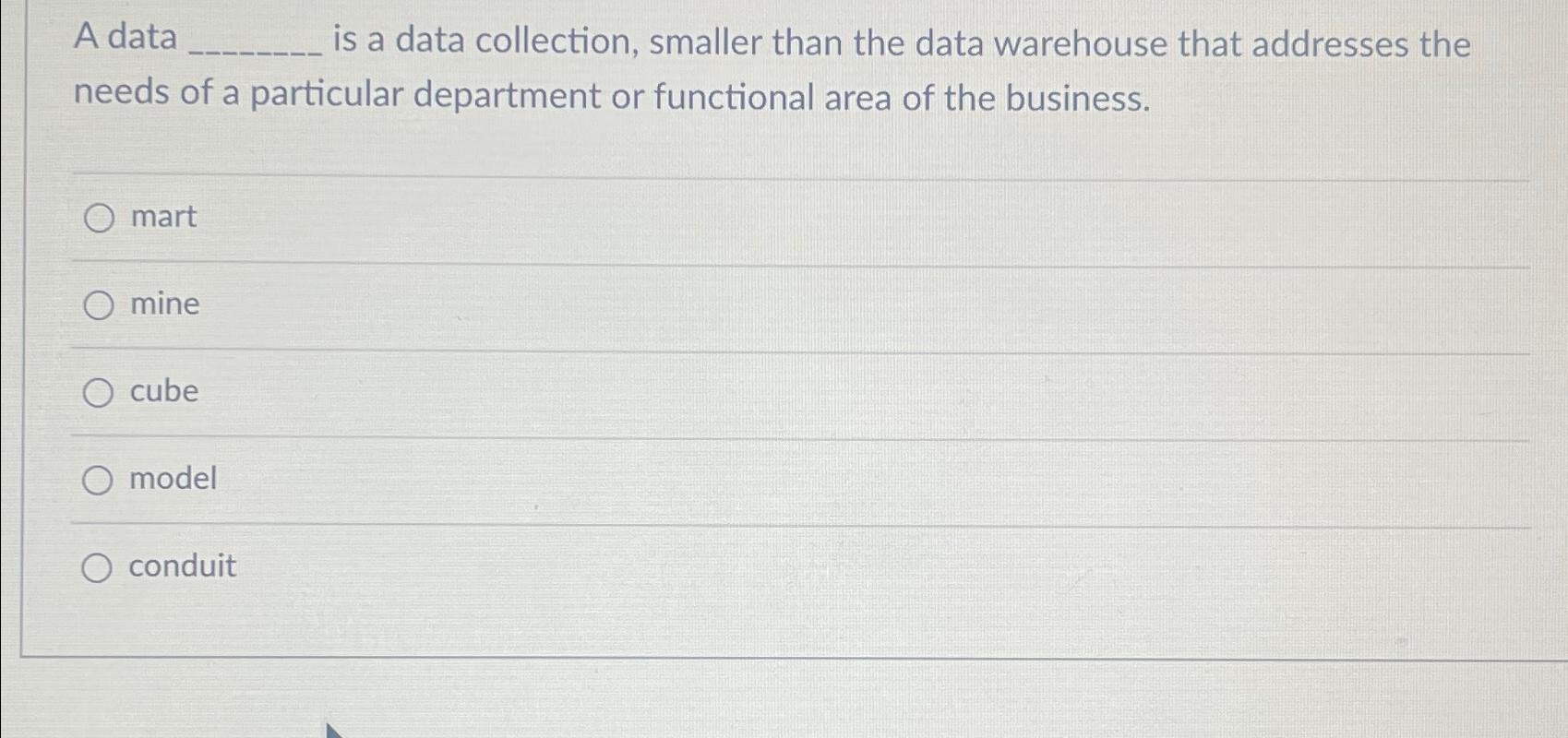 Solved A data is a data collection, smaller than the data | Chegg.com