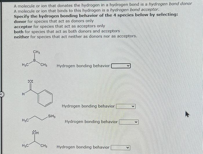 Solved A molecule or ion that donates the hydrogen in a | Chegg.com