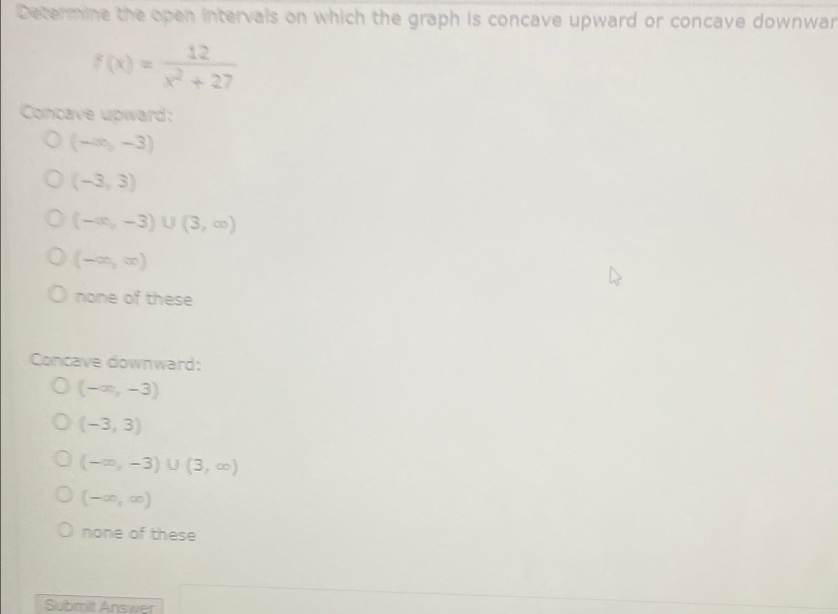 Solved Determine the open intervals on which the graph is | Chegg.com