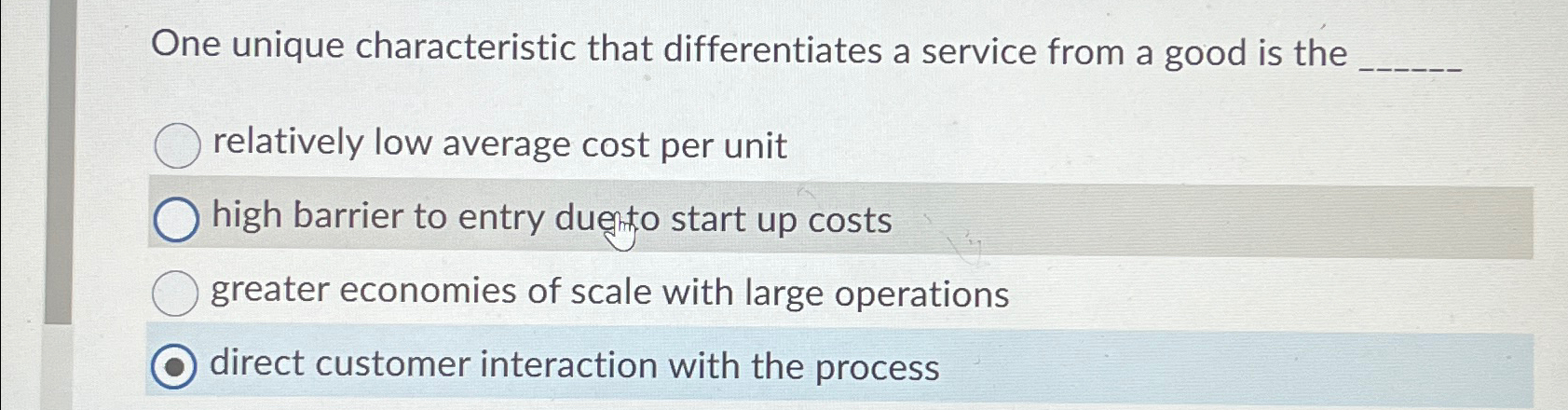 Solved One unique characteristic that differentiates a | Chegg.com