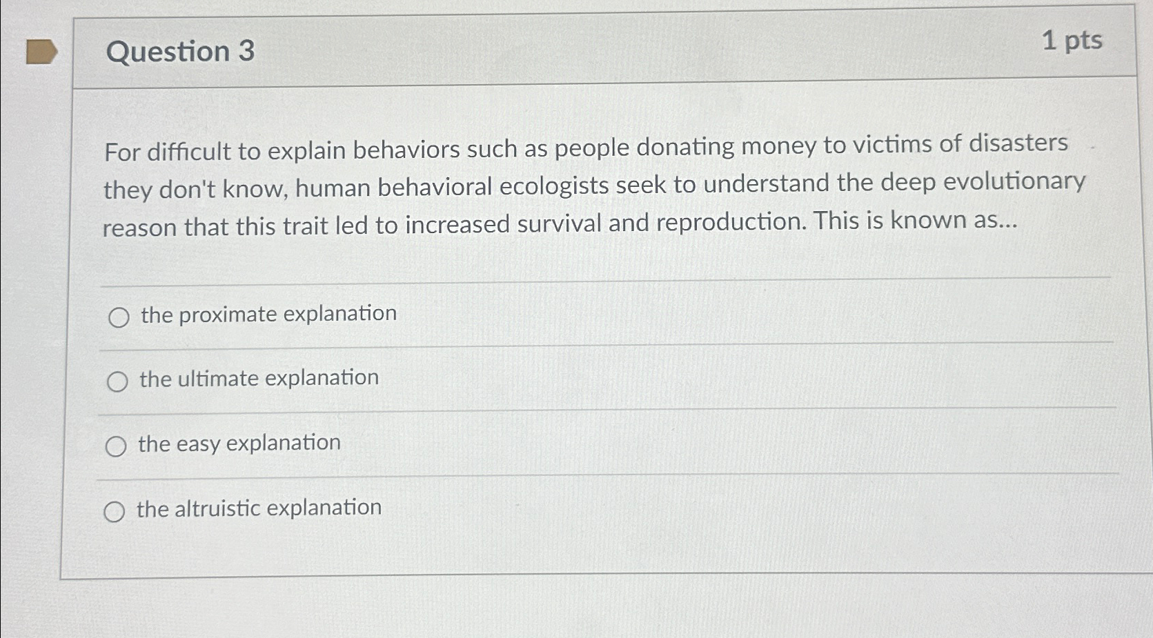 Solved Question 31 ﻿ptsFor difficult to explain behaviors | Chegg.com