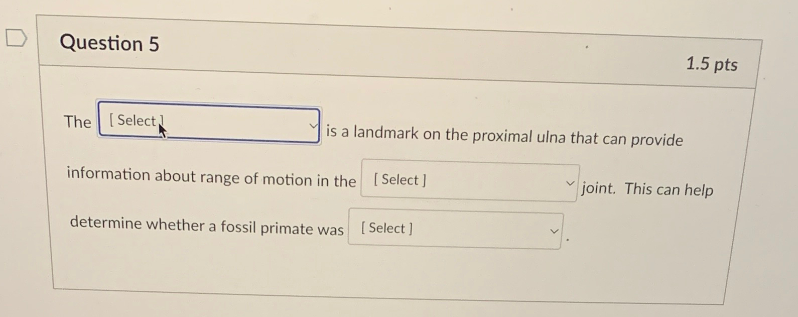 Solved Question 51.5ptsThe ﻿is a landmark on the proximal | Chegg.com