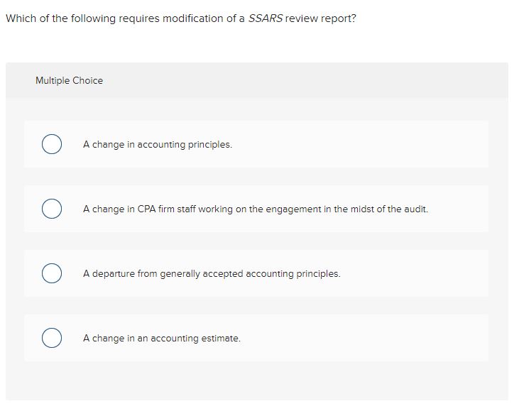 Solved Which of the following requires modification of a | Chegg.com